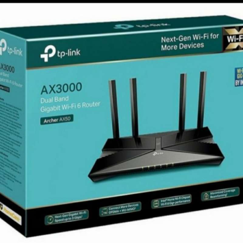 Promo Archer Ax50 Ax3000 Dual Band Gigabit Wi-fi 6 Router Ax 50 Diskon ...