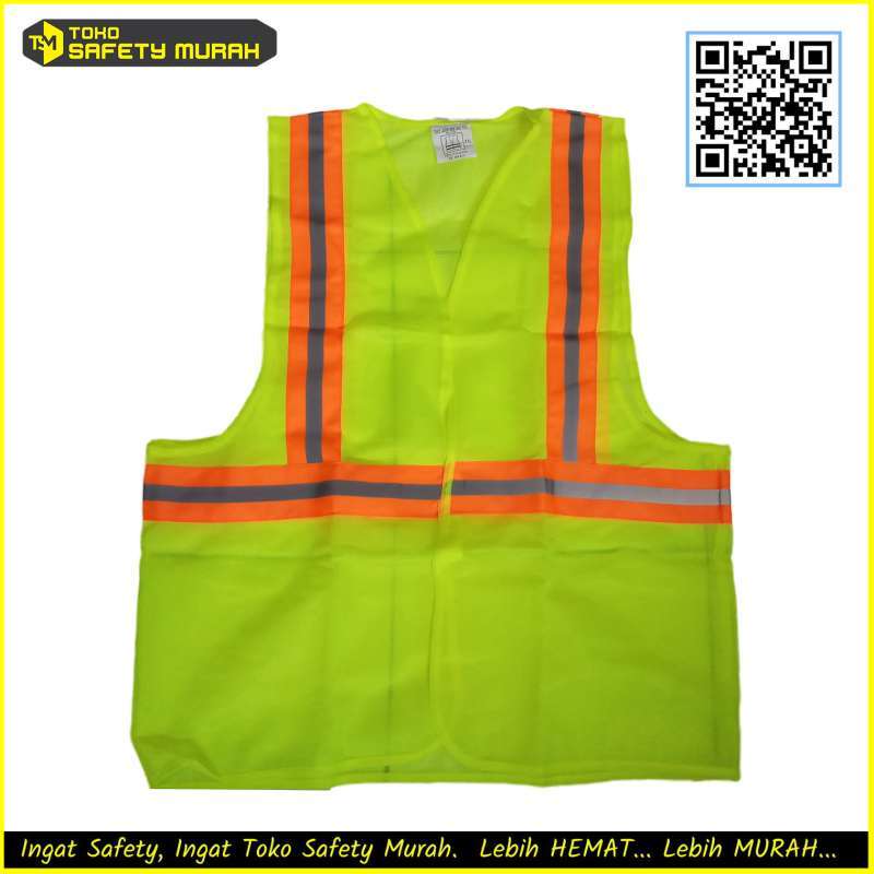 Jual Rompi Proyek Kerja Lapangan Safety Vest Polyster Polyester Rompi ...
