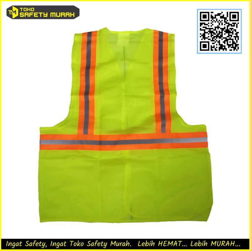 Jual Rompi Proyek Kerja Lapangan Safety Vest Polyster Polyester Rompi ...