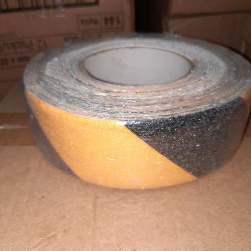 Jual safety walk zebra kuning hitam anti slip.2in x 10m di Seller ...