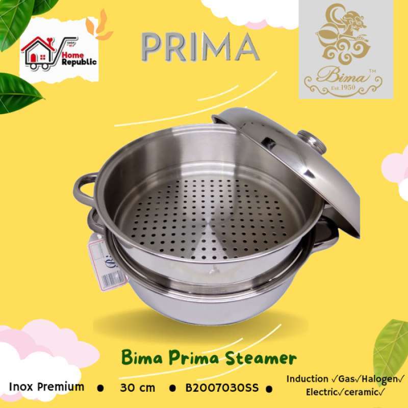 Promo Bima Panci Steamer 30cm kukus Tim 2 Tingkat Susun B2007030ss ...