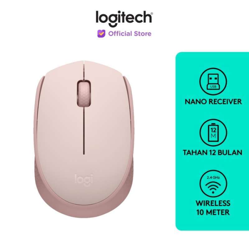 Promo Logitech M171 Mouse Wireless Untuk Windows, Mac, Chromeos - Rose ...
