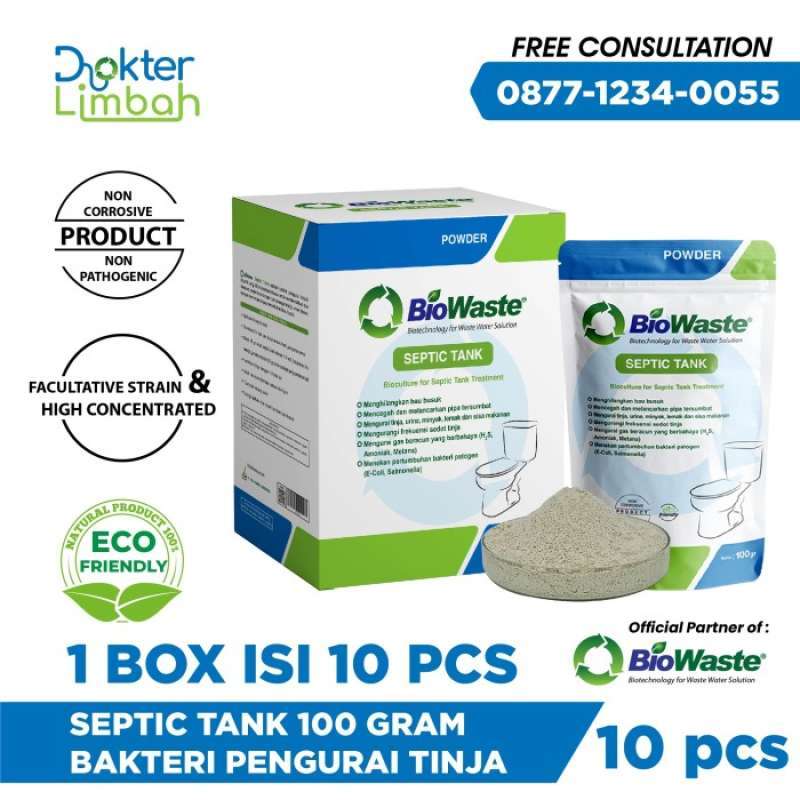 Promo Biowaste Septic Tank Box 10Pcs 100Gr, Bakteri Pengurai Limbah ...
