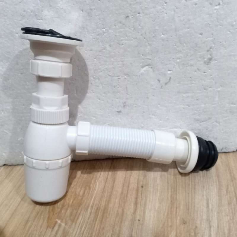 Jual Afur sifon plastik fleksibel wastafel cuci tangan afur sifon botol ...