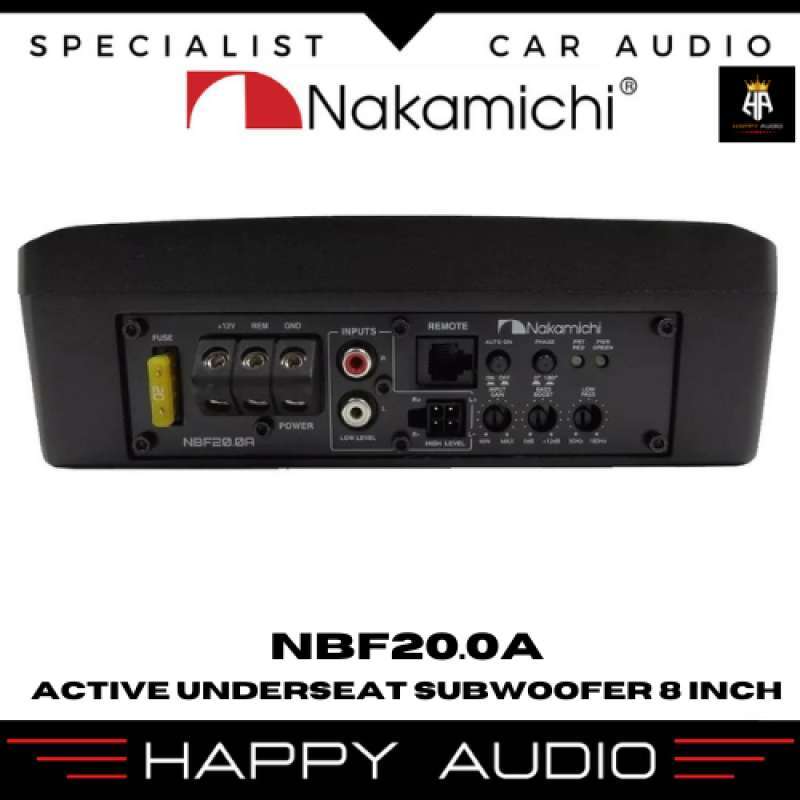 Jual Subwoofer Active Underseat Nakamichi Nbf20.0a 8 Full Aluminum Kolong Di Seller Happy Audio ...