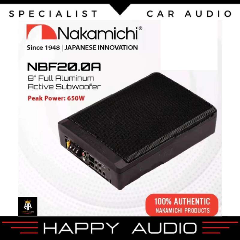 Jual Subwoofer Active Underseat Nakamichi Nbf20.0a 8 Full Aluminum Kolong Di Seller Happy Audio ...