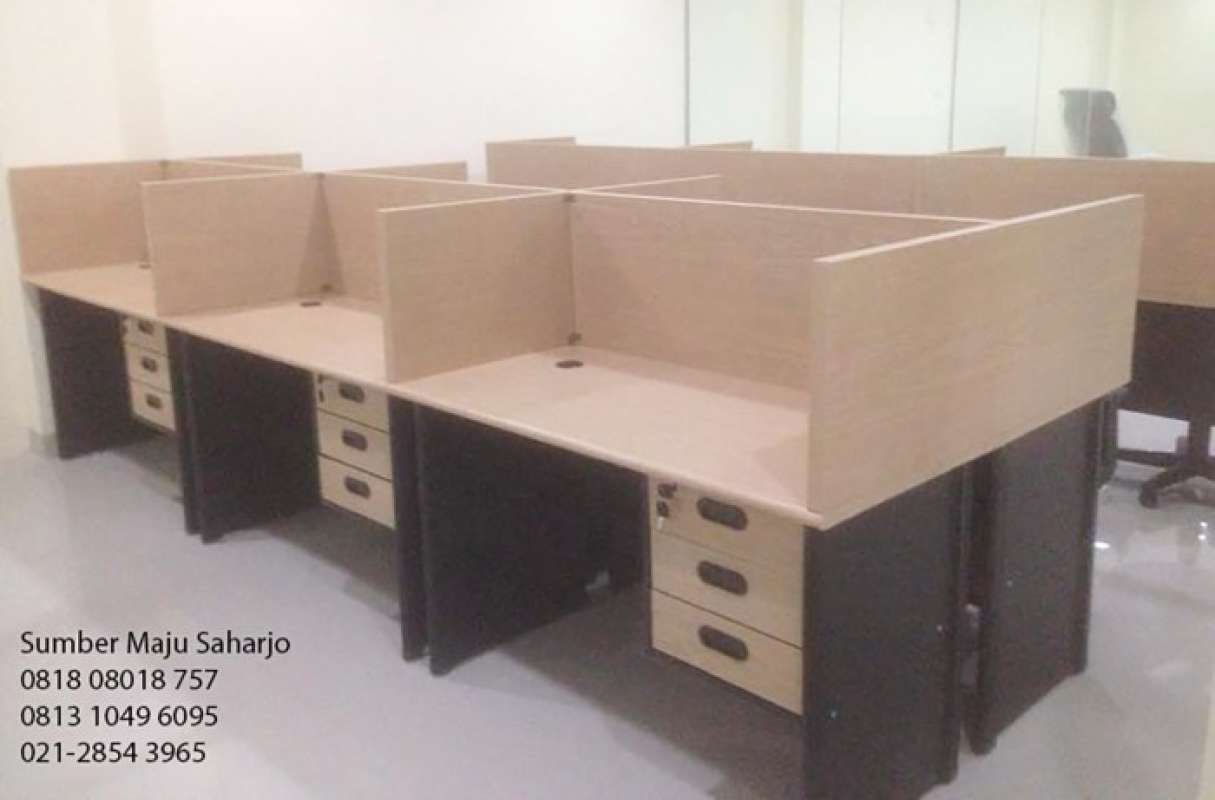 Promo Meja Partisi Workstation Meja Kerja Sekat Kantor Cubicle P 120 Cm ...