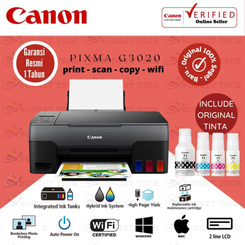 Promo Printer Canon G3020 Pixma G3020 All in One Wifi NEW INK Diskon 23 ...