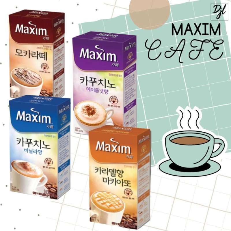Jual Maxim Cafe Isi 10 Stik Minuman Serbuk Kopi Instant Import 1 Pak ...