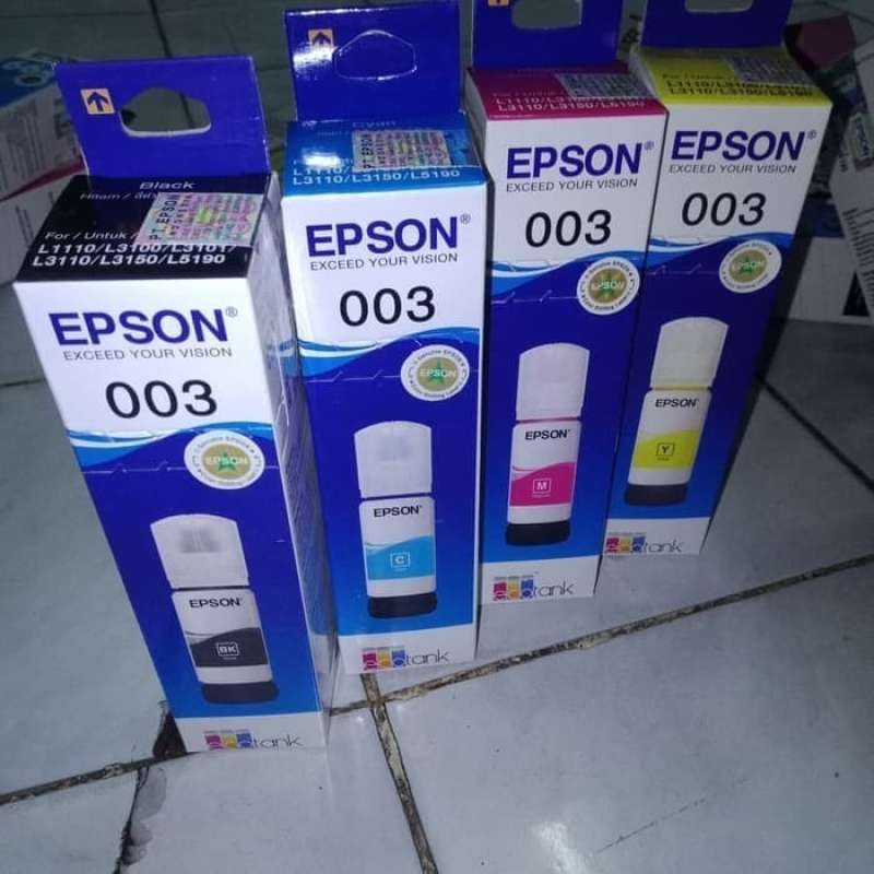 Promo Tinta Epson L3110 L3150 L5190 003 -varian/satuan Diskon 23% Di ...