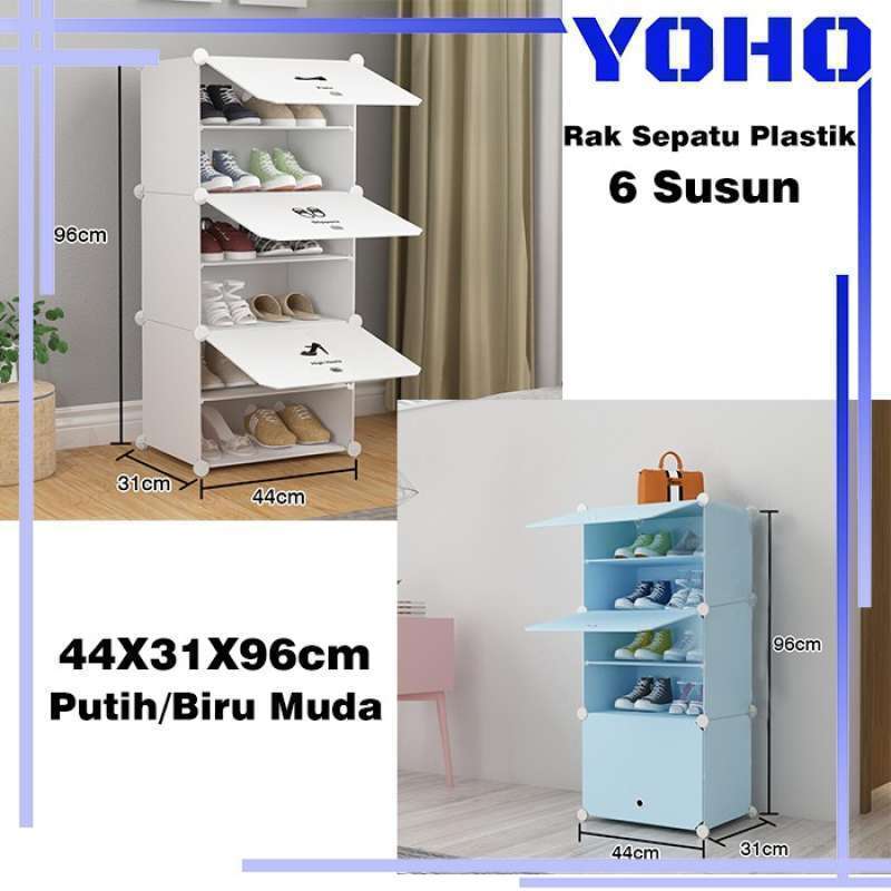 Promo Diy Rak Sepatu Plastik-lemari Plastik-plastic Shoe Storage 6 ...