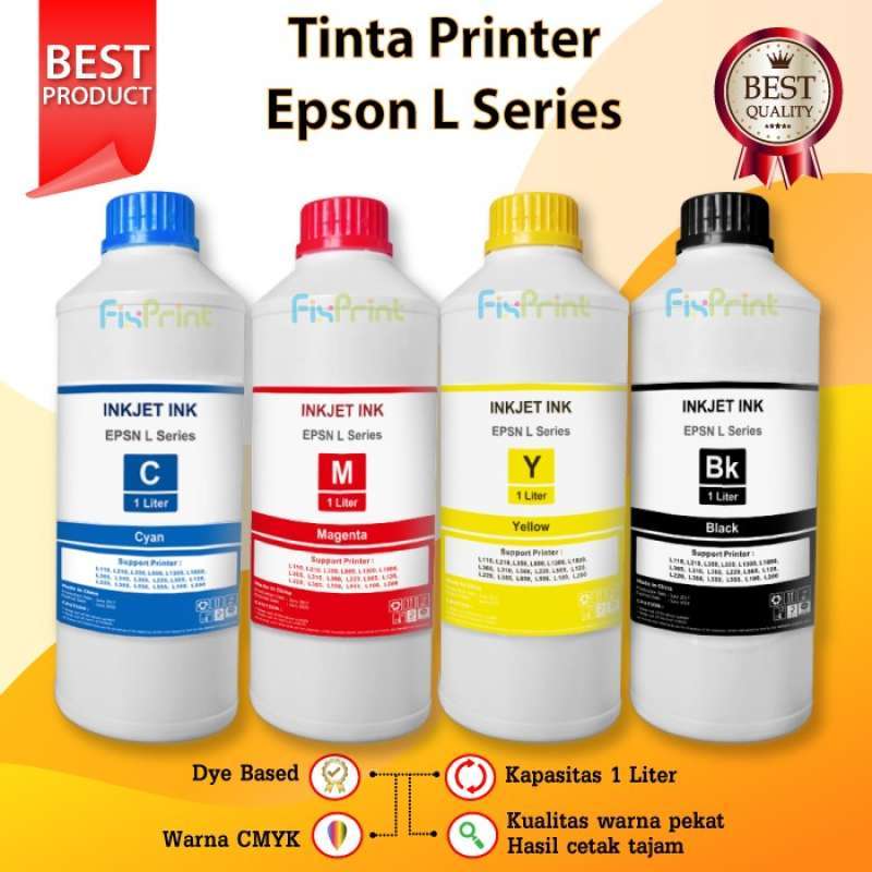 Promo Tinta Epson L Series Black 1 Liter Diskon 23% Di Seller Silia ...