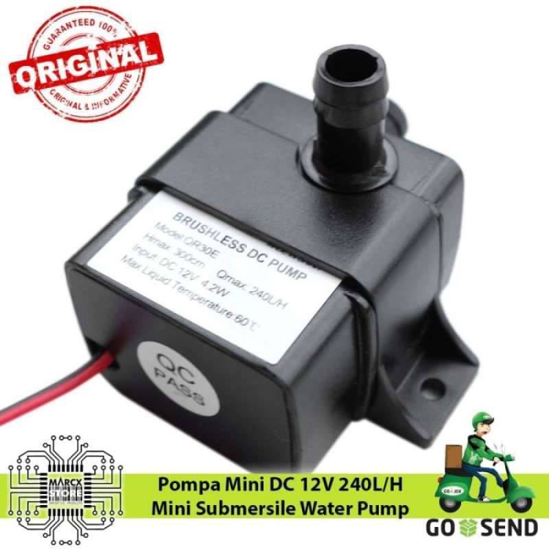 Promo Pompa Air Mini DC 12V Submersile Water Pump Untuk Peltier dan ...