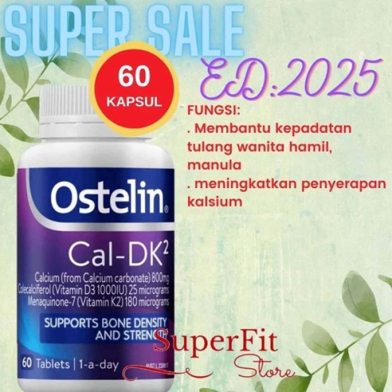 Jual Ostelin Cal Dk2 Calcium & Vitamin D - 60 Tablets Halal Di Seller ...
