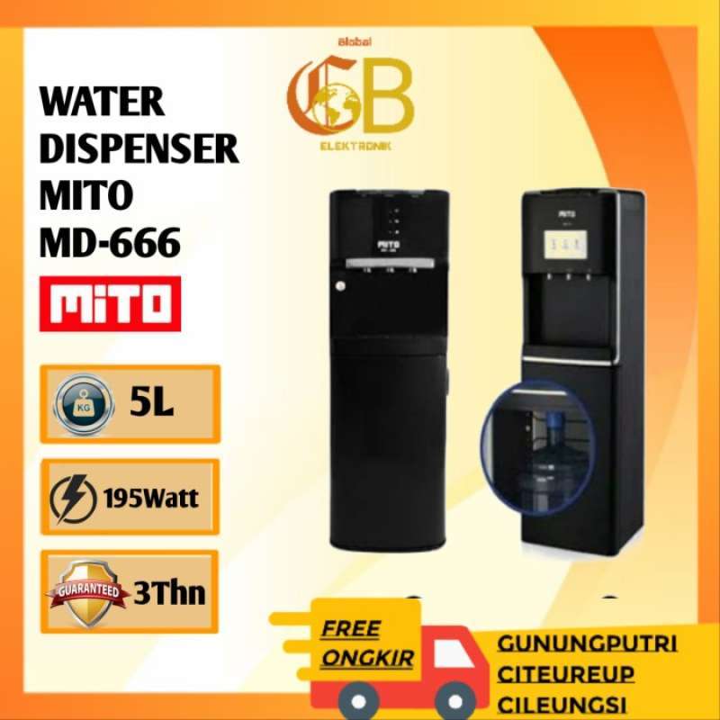 Promo Water Dispenser Mito Md-666/dipenser Galon Bawah Mito Diskon 23% Di Seller Djaya Mandiri ...