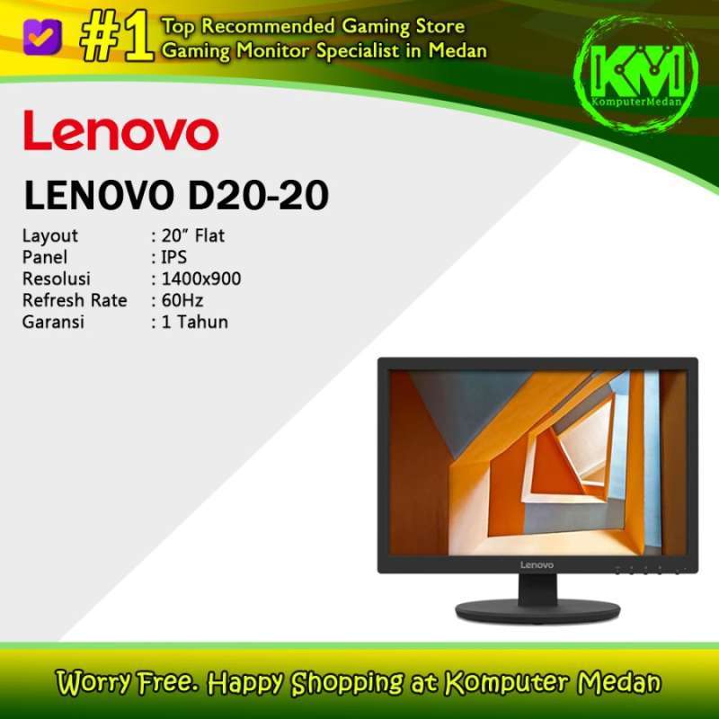 Jual Led Monitor Lenovo D20-20 (19.5/hd/ips/hdmi/vga/vesa) Di Seller ...