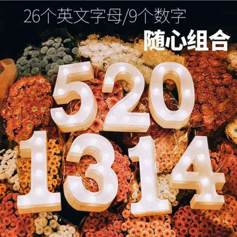 Jual LED Lampu Dekorasi Huruf Simbol Dan Angka / Lampu Led Lampu ...