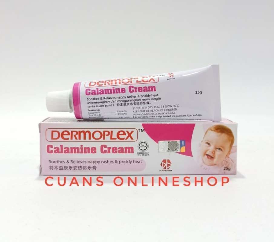 Promo Dermoplex Calamine Cream 25 gr Untuk Ruam Popok Kulit Merah Dan ...