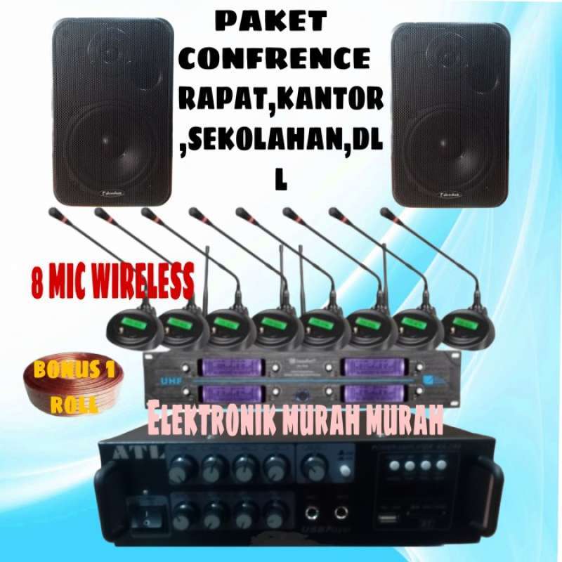 Promo Paket Speaker Mic Buat Ruangan Rapat 8 Unit Mic Meja Mic Confrence Diskon 23% Di Seller ...