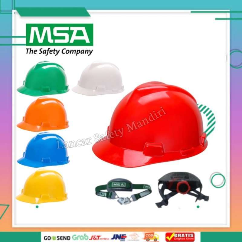 Promo Helm Safety MSA Lokal SNI Fastrack+ Tali Dagu Diskon 23% di ...