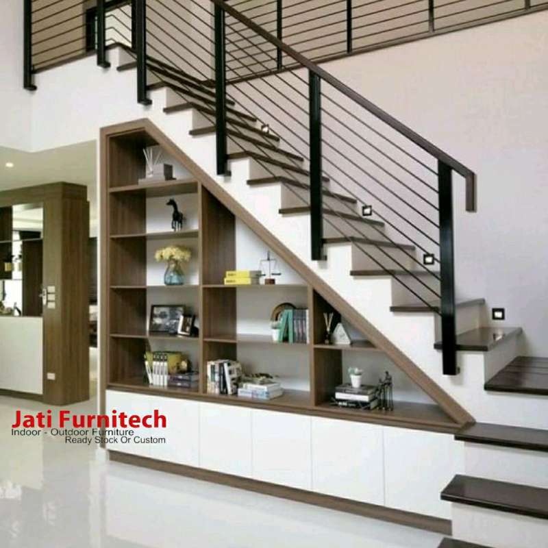 Jual rak bawah tangga - lemari bawah tangga hpl - harga per meter di ...