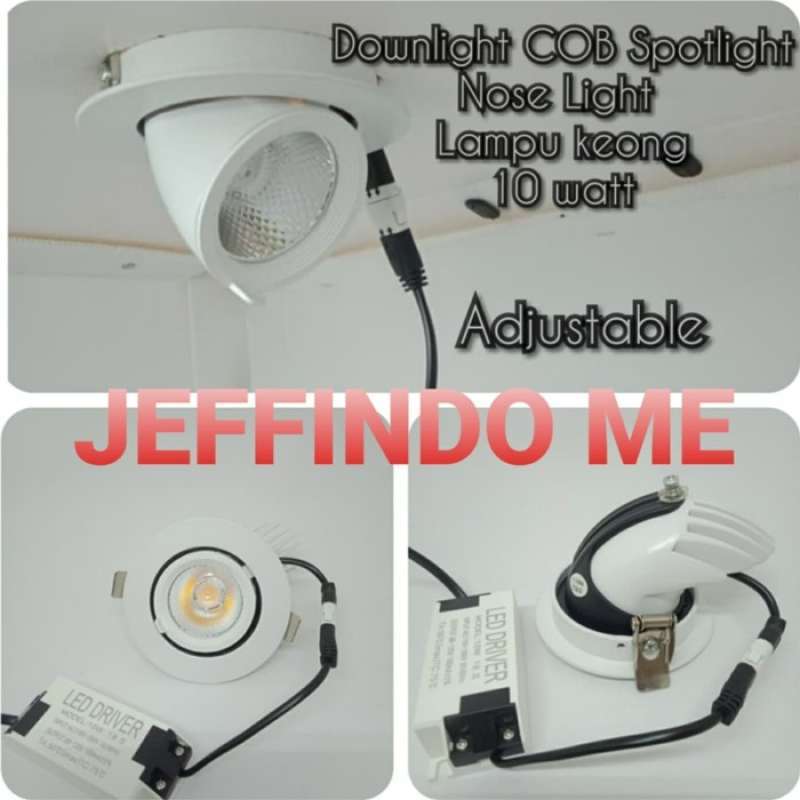 Promo Downlight COB LED Spotlight Nose Light 10w 10 watt 10watt Lampu ...