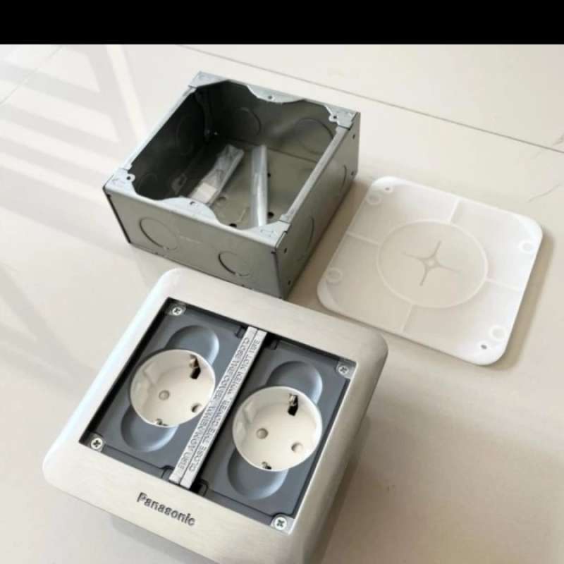 Promo Stop Kontak Lantai Duplex Window Panasonic Floor Soket Floor ...