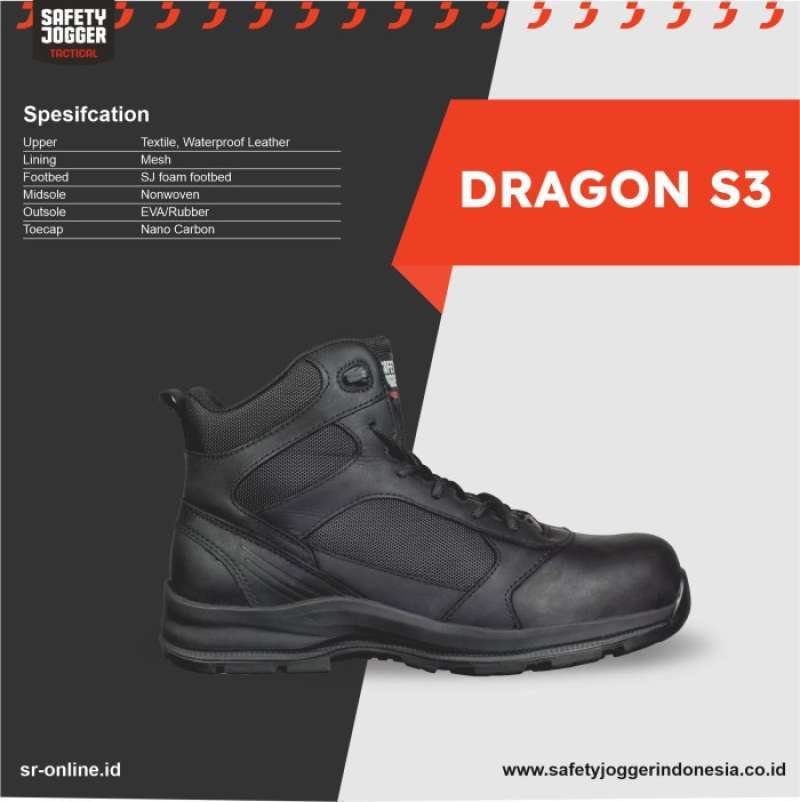 Promo Sepatu Safety Dragon S3 Diskon 23% Di Seller Cv. Kenesi Sukarindo ...