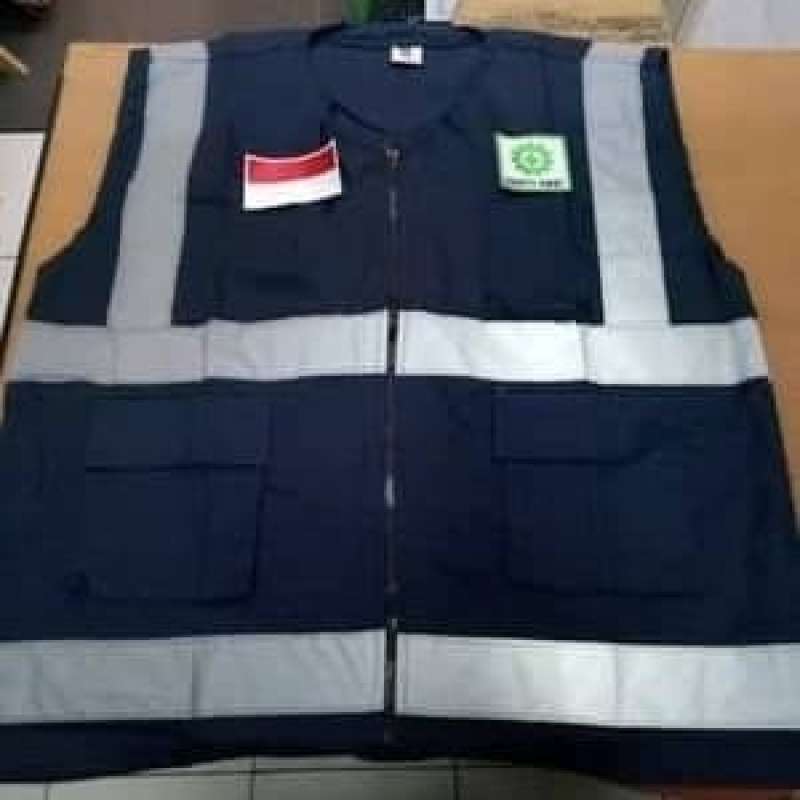 Promo Rompi Safety Bahan Drill Termasuk Logo K3 Dan Logo Bendera Murah ...