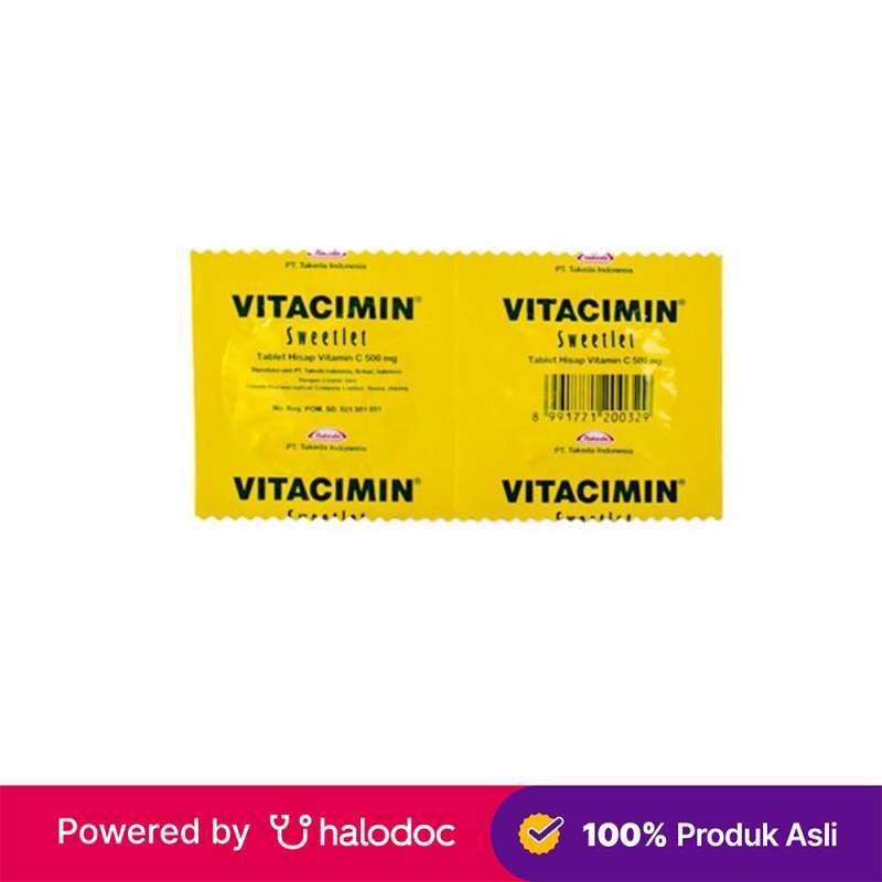 Jual Vitacimin 500 Mg Rasa Lemon 2 Tablet Di Seller Apotek Halomedika ...