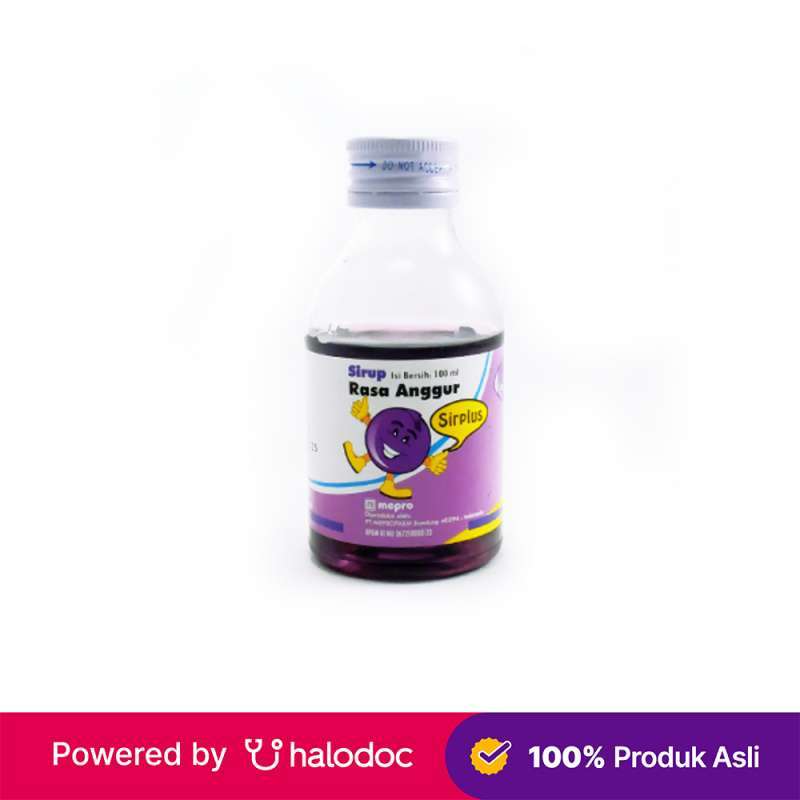 Jual Sirplus Sirup Rasa Anggur 100 Ml Di Seller Apotek Halomedika ...