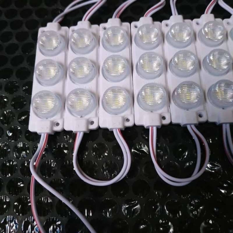 Promo Lampu Led Modul 3 Mata 12 Volt Led Modul 3 Mata Besar Isi 100 Pcs