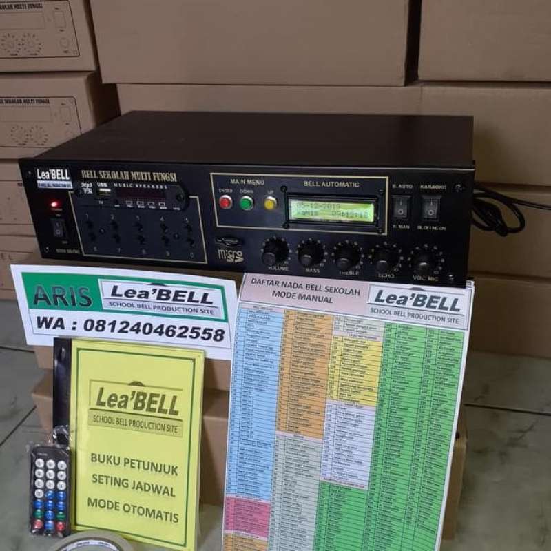 Jual Listrik Bel Sekolah Otomatis Dengan Ampli Di Seller Wellmart ...