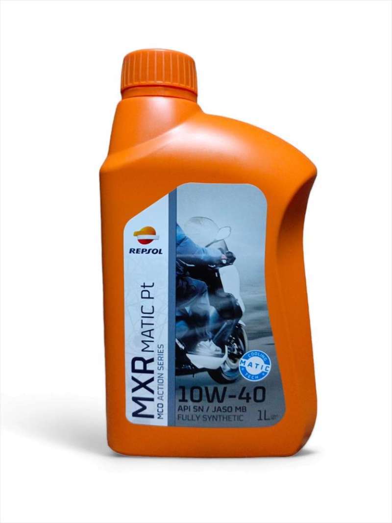 Jual Oli Mesin Motor Repsol Mxr Matic Platinum 10w-40 Sn Mb 1 Liter Di ...