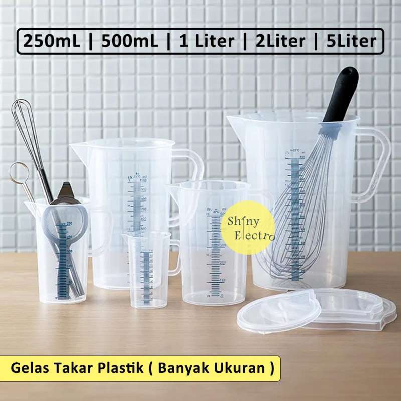 Promo Gelas Takar Ukur Plastik ( 250 Ml / 500 / 1 Liter / 2 L / 3 L / 5 ...