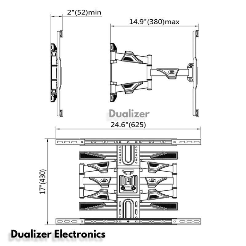 Promo Bracket Braket Swivel Lengan Tv Uhd 4k Nb P6 Nbp6 55 60 65 70 75 ...