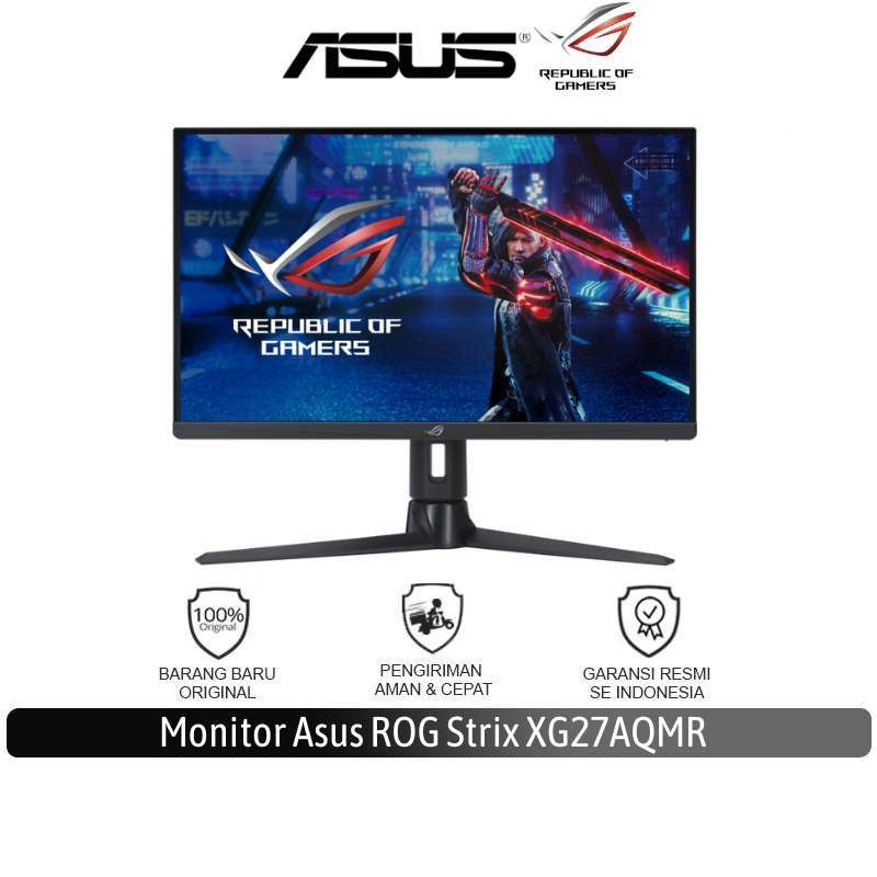 Promo Monitor Asus Rog Strix Xg27aqmr 27 Wqhd Ultrafast 300hz Refresh Rate G-sync Compatible ...