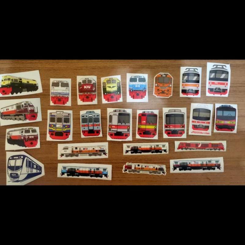 Promo Stiker Kereta Lokomotif Krl Bisa Satuan Diskon 23% Di Seller Axie ...