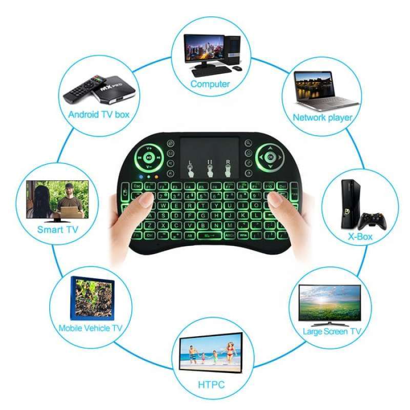 Promo KEYBOARD WIRELESS UNIVERSAL UNTUK TV BOX SMART TV TABLET ANDROID ...