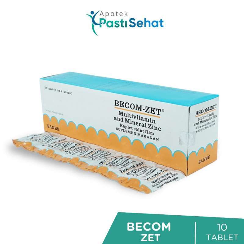 Jual Becom-Zet Strip 10 Kaplet - Suplemen Multivitamin dan Mineral Lengkap di Seller Apotek ...