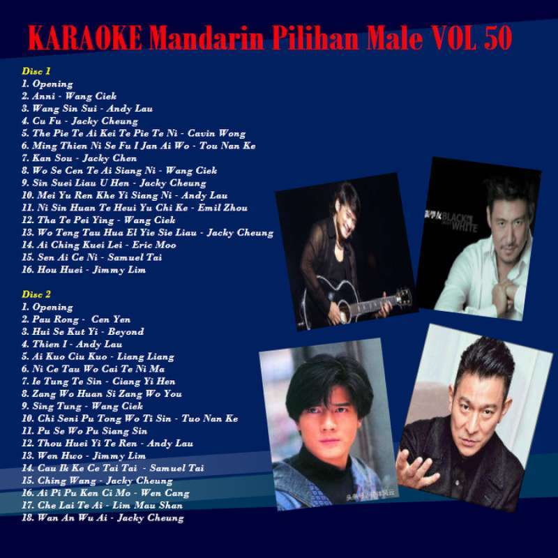 Promo Vcd - Karaoke Mandarin ( 2 Disc ) Pilihan Male Vol 50 Diskon 23% Di Seller Guaza Store ...