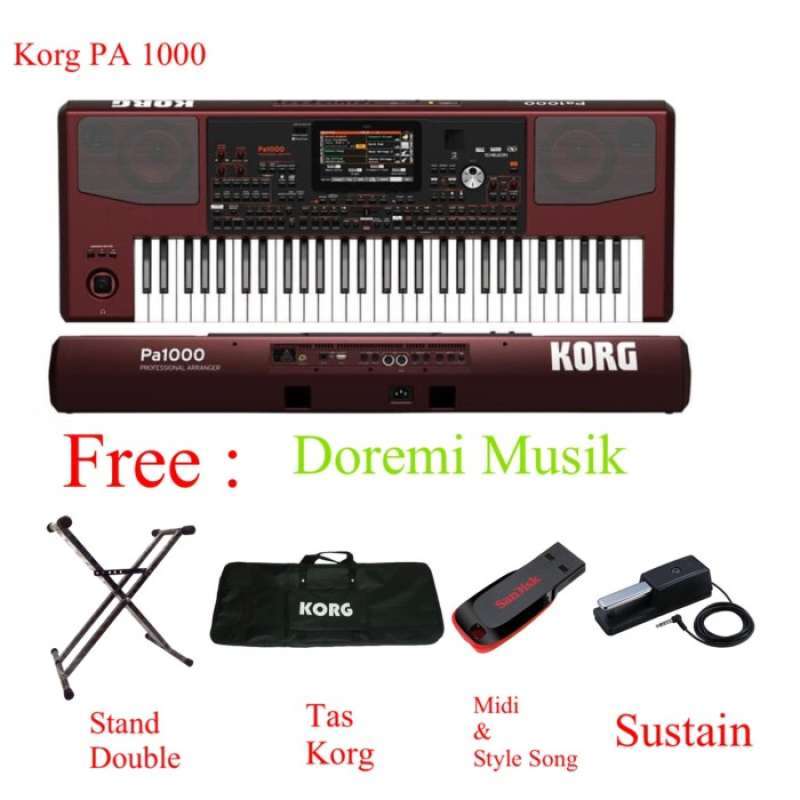Promo Paket Keyboard Korg Pa 1000 Diskon 23% Di Seller Guaza Store ...