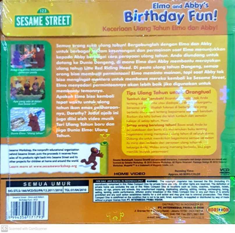 Promo Sesame Street: Elmo and Abby's Birthday Fun! | VCD Diskon 23% di ...
