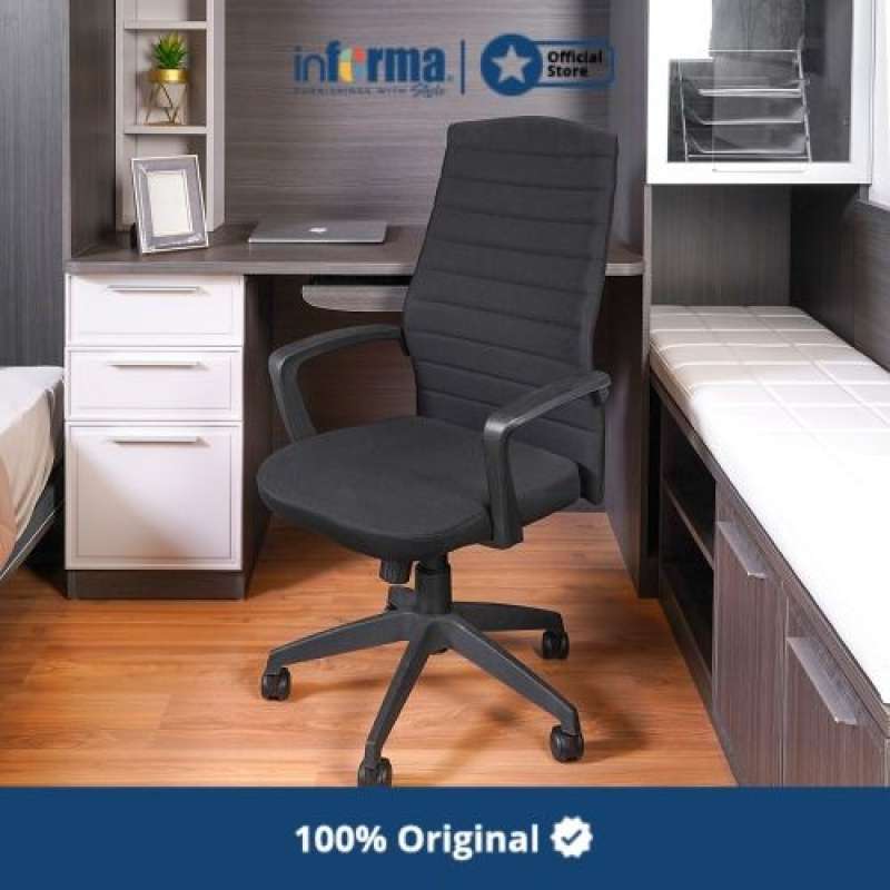 Promo Informa Liverpool Kursi Kantor - Hitam Diskon 33% Di Seller Aqmar ...