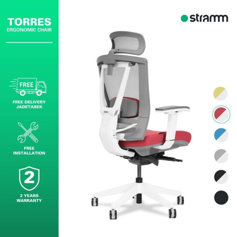 Promo Kursi Kantor Ergonomis Stramm Torres Diskon 33% di Seller AQMAR ...
