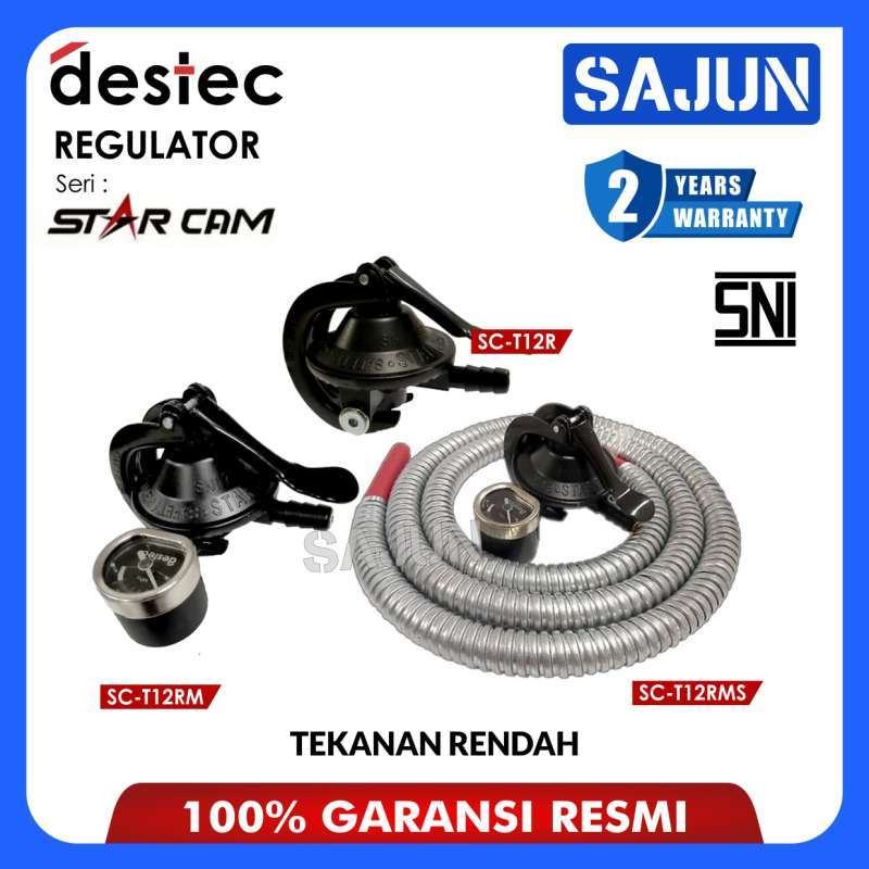 Promo Destec Starcam Regulator Gas Tekanan Rendah Anti Bocor Sc-t12r ...