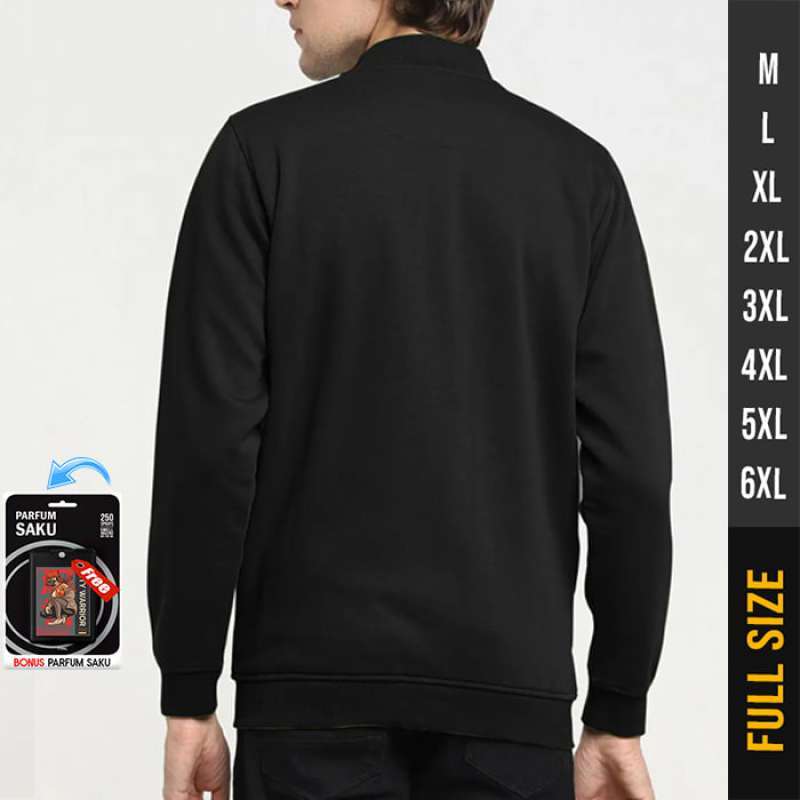 Jual JAKET BOMBER HITAM POLOS KARATE KICK OVERSIZE (M-6XL) JAKET POLOS PRIA di Seller Rumah ...