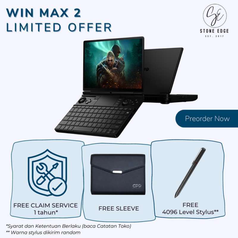 Promo GPD WinMax 2 Win Max AMD Ryzen 6800U Laptop Gaming 10.1 Ram 16GB ...