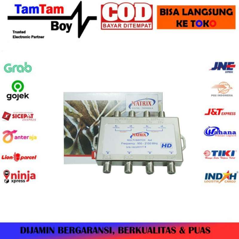 Promo Multiswitch Matrix 4x4 2 Satelit 4 Receiver Diskon 23% di Seller ...