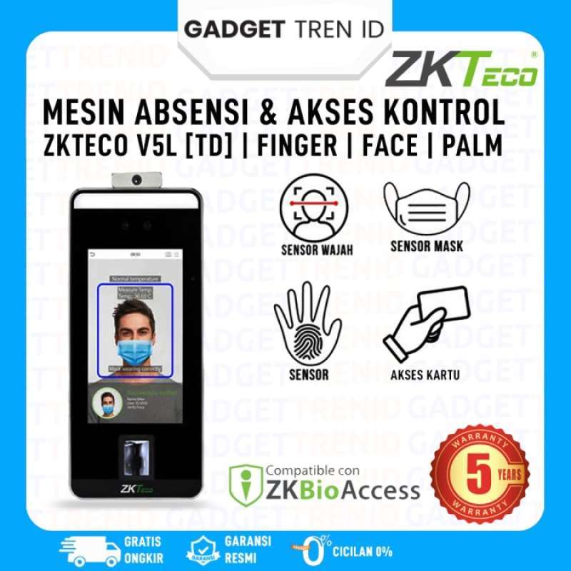 Promo Mesin Absensi Scan Wajah Deteksi Suhu Ms-5 / Seperti Solution ...